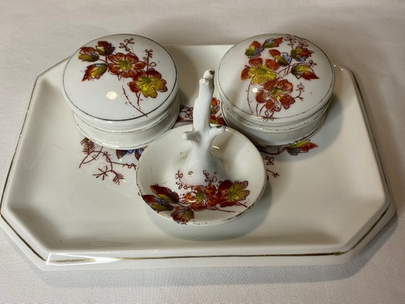 Antique Porcelain Dressing Table Vanity Set - Gem