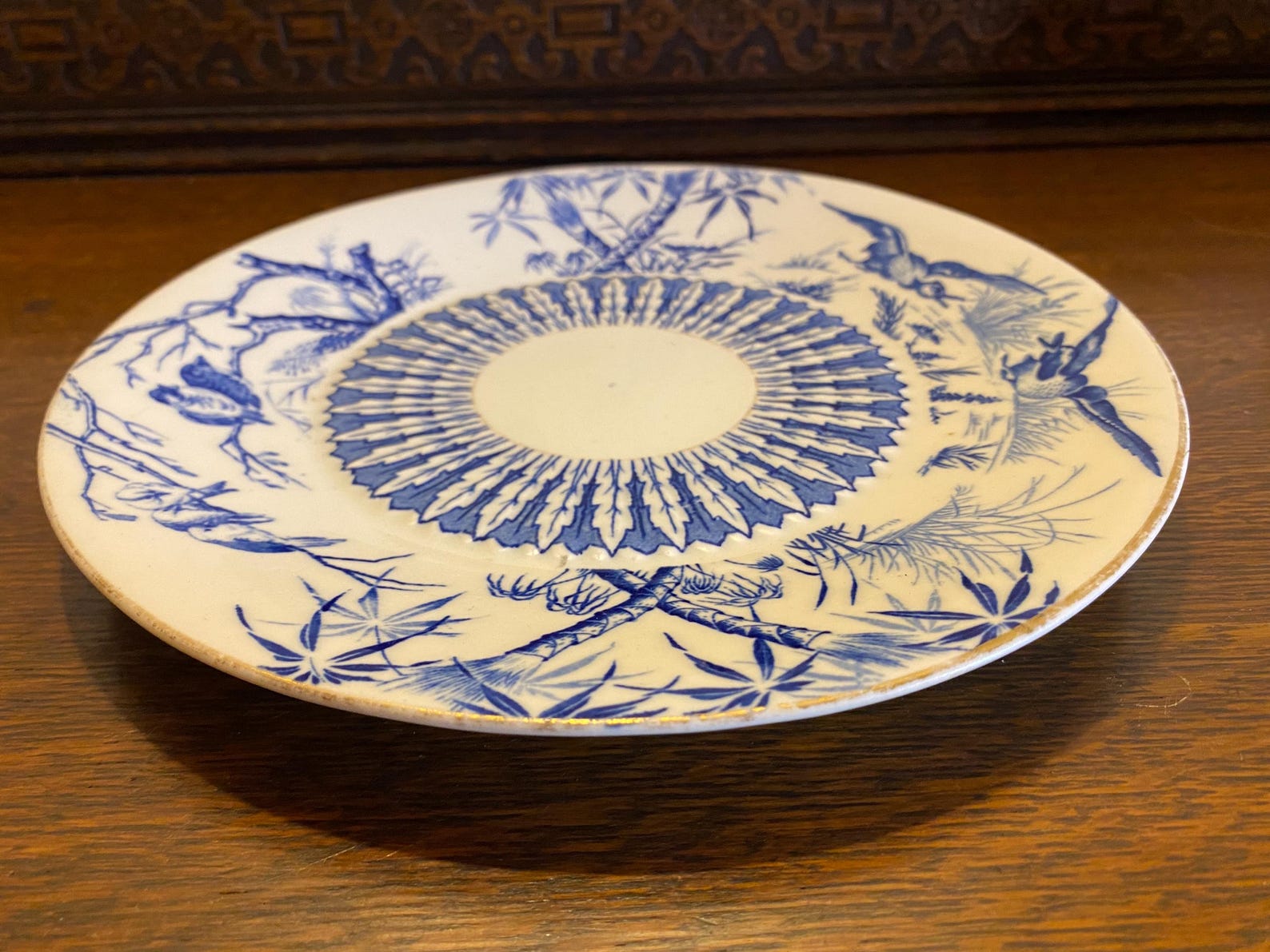 Antique E J D Bodley Blue & White Plate C.1876 - Etsy