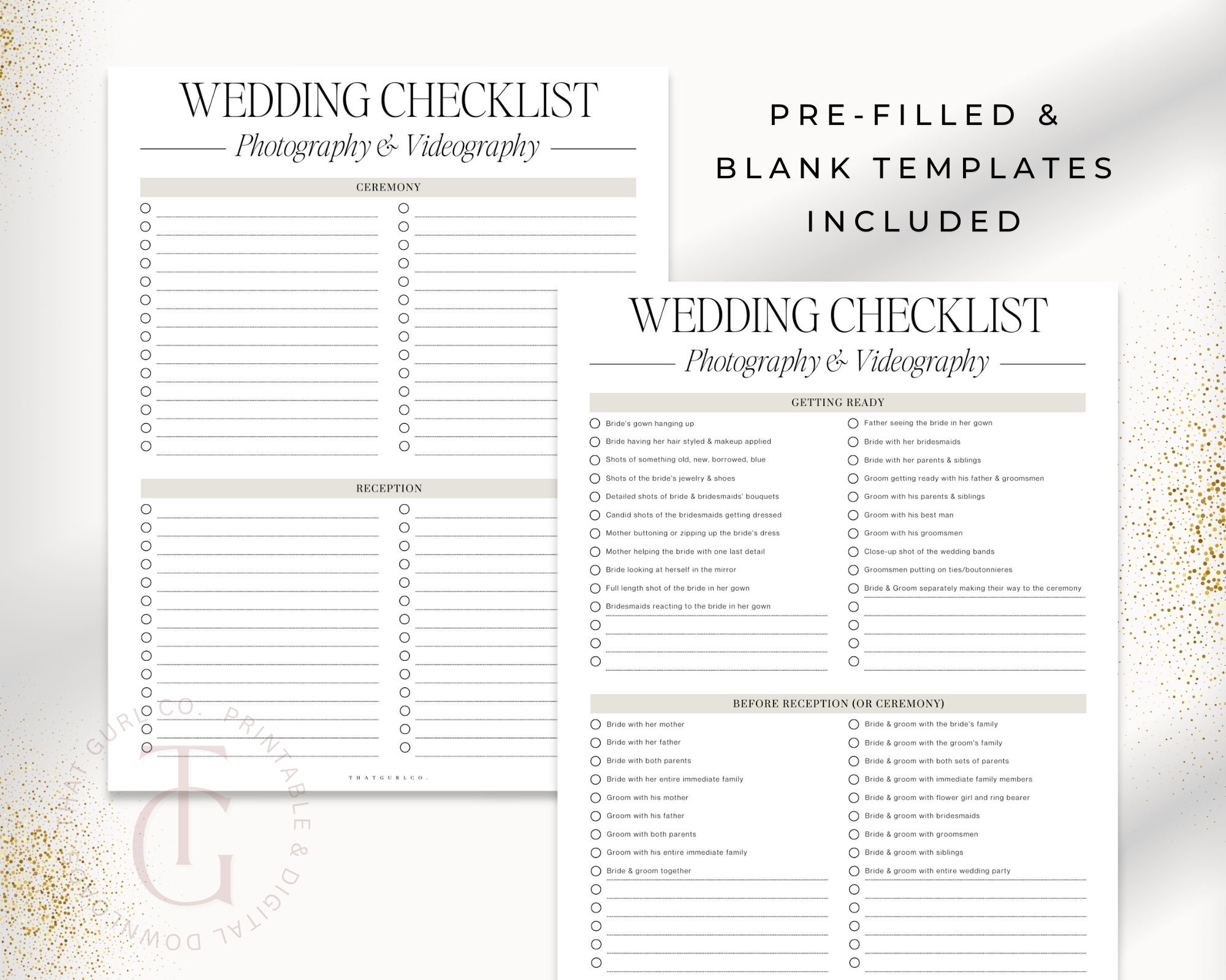 Wedding Checklist Printable, Wedding Planning Checklist, Wedding ...