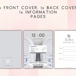 Printable Social Media Content Planner Social Media Planner - Etsy