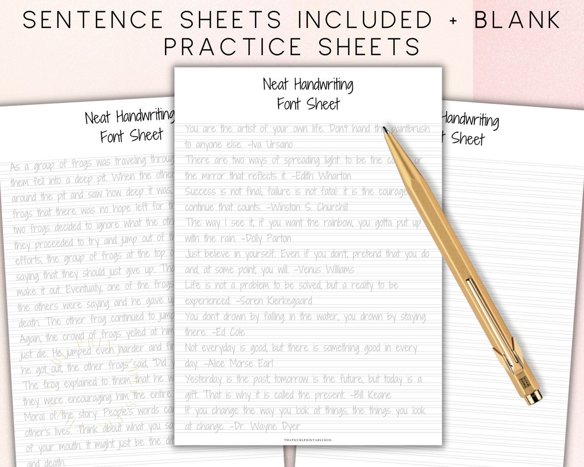 Neat Handwriting Practice Sheet, Printable Handwriting Work Sheet ...