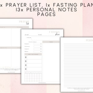 Faith Planner Printable, Bible Study Notebook, Printable Prayer Journal ...