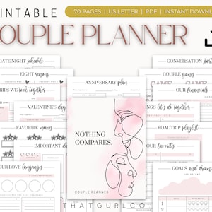 Couple Planner, Couple Journal, Printable Planner, Instant Planner ...