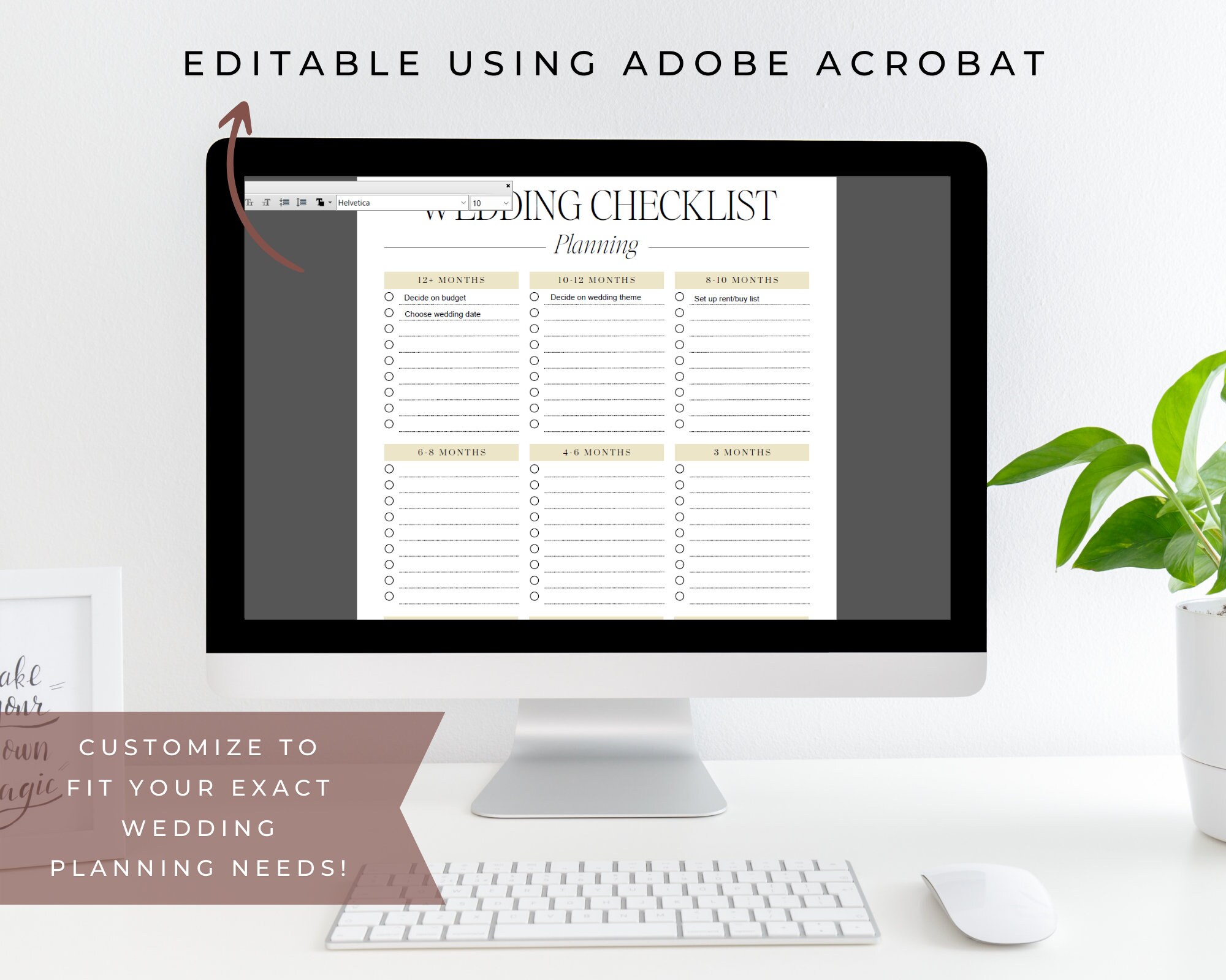 Wedding Checklist Printable, Wedding Planning Checklist, Wedding ...