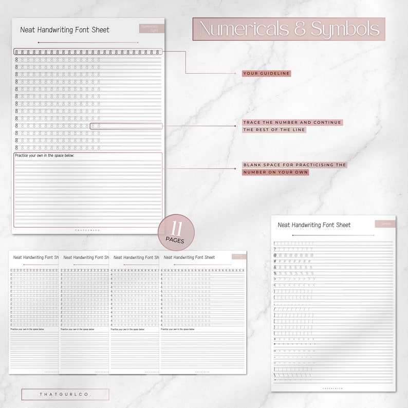 Neat Handwriting Practice Sheet, Printable Handwriting Work Sheet, Uppercase/lowercase/numbers ...