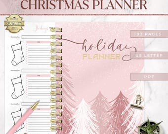 Christmas Planner Printable, Holiday Planner, Christmas Gift List, Xmas ...