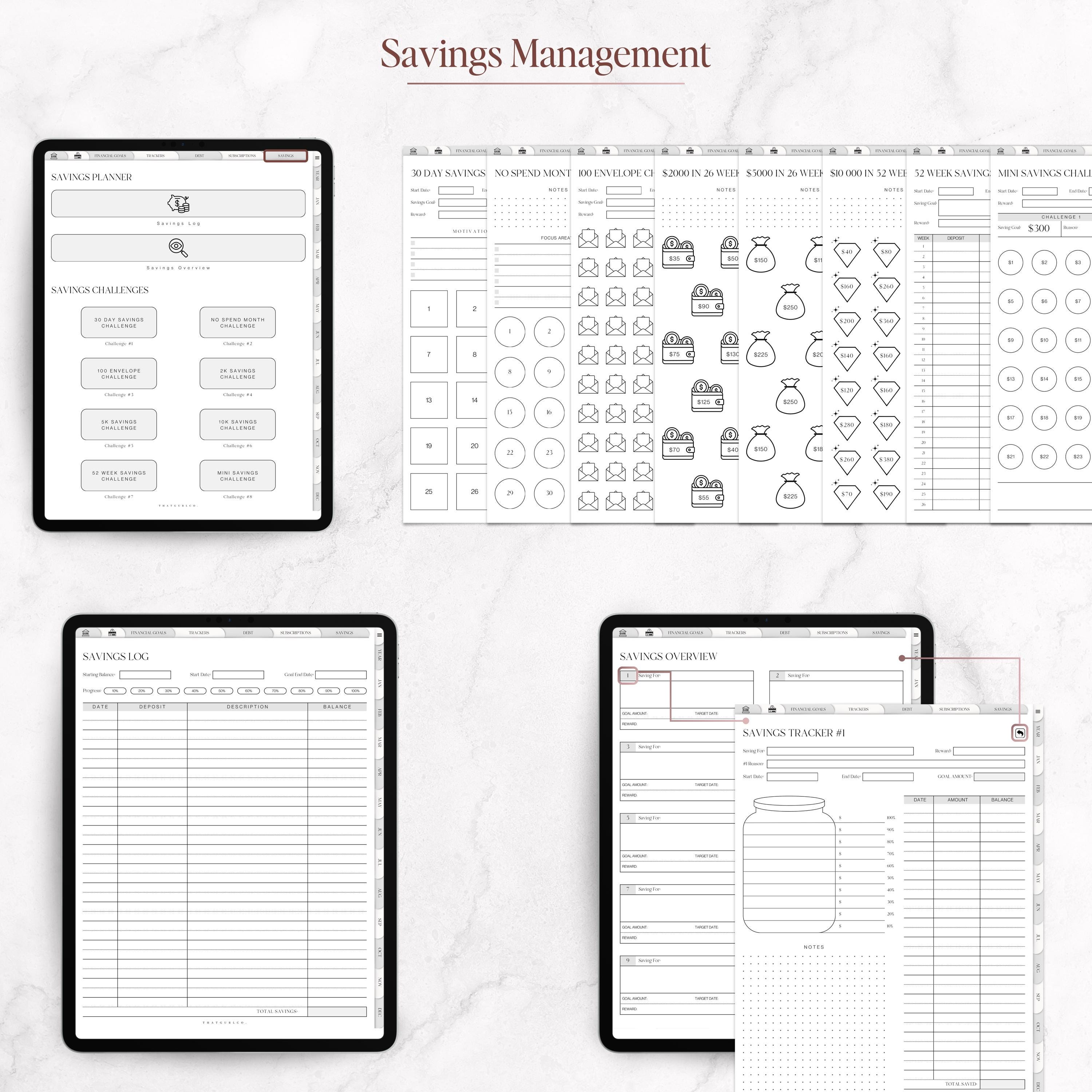 Digital Finance Planner, Digital Budget Planner, Paycheck Budget ...