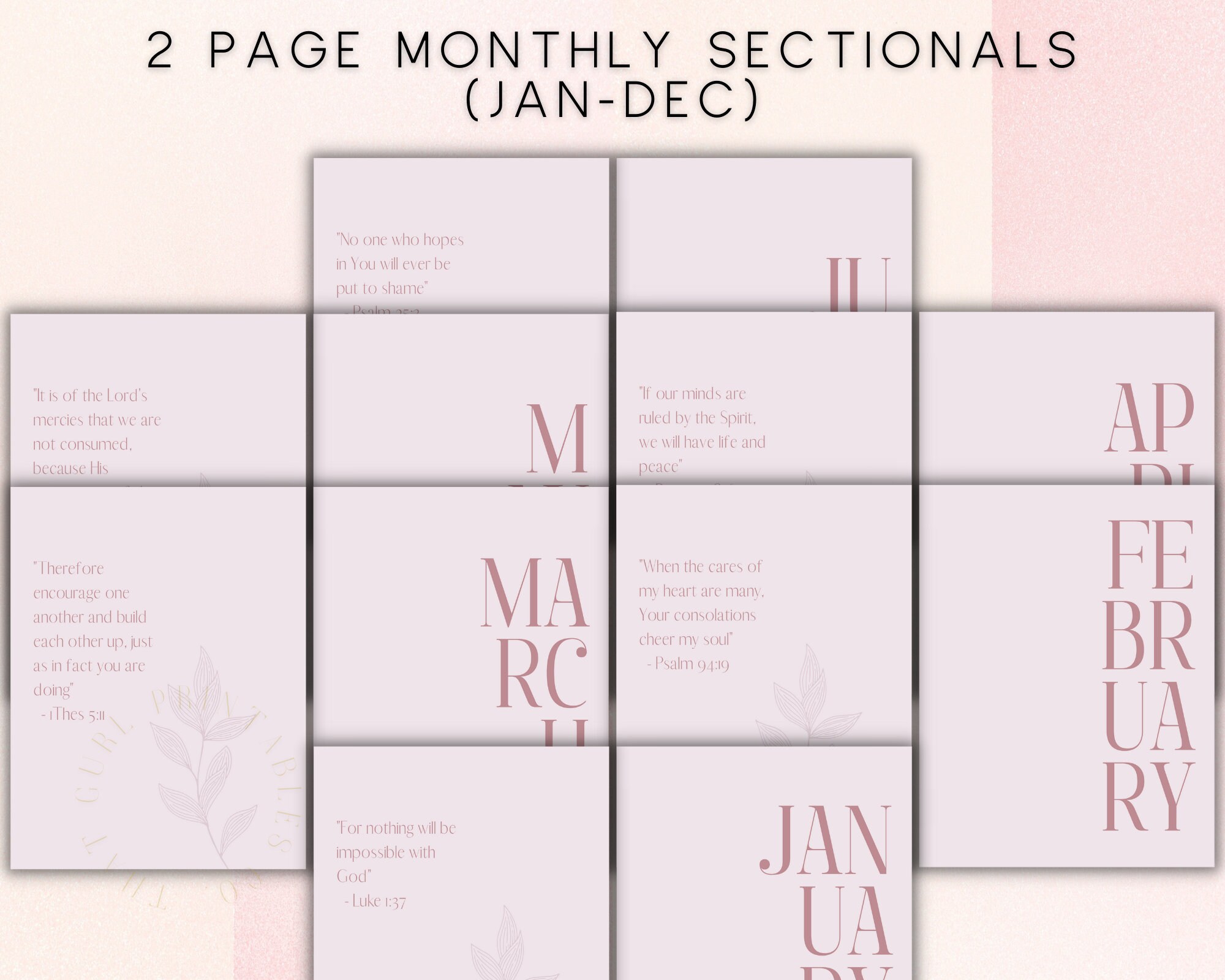 Faith Planner Printable, Bible Study Notebook, Printable Prayer Journal ...