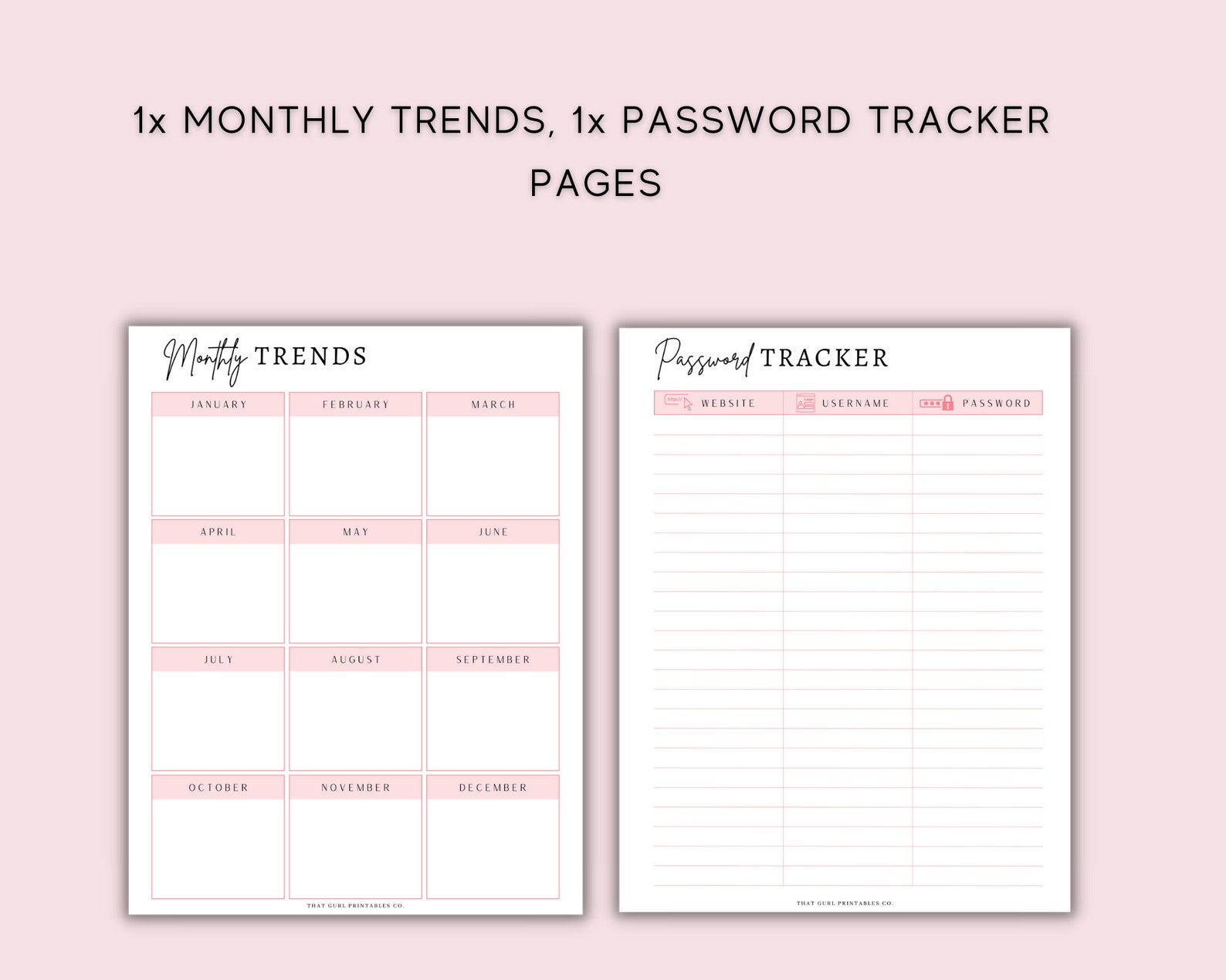 Printable Social Media Content Planner Social Media Planner | Etsy