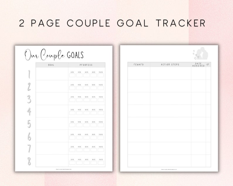 Couple Planner Couple Journal Relationship Planner - Etsy