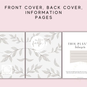 Faith Planner Printable Bible Study Notebook Printable | Etsy