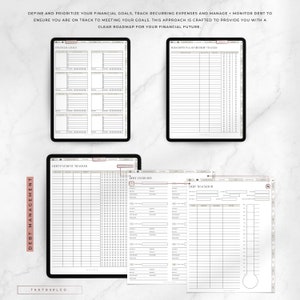 Digital Finance Planner, Digital Budget Planner, Paycheck Budget ...