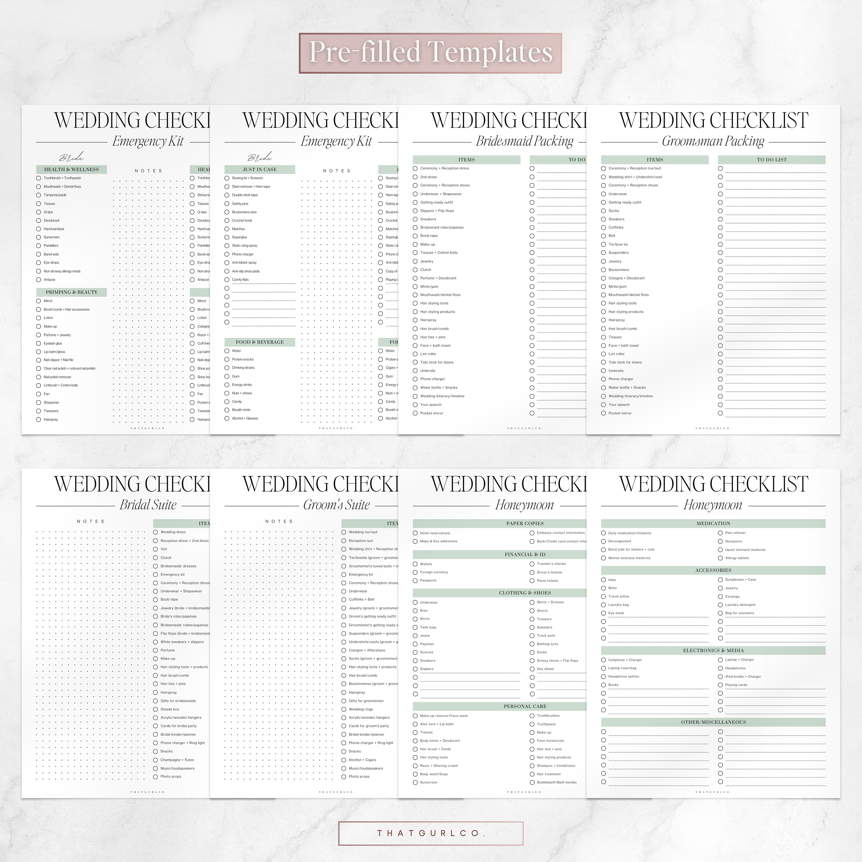 Wedding Checklist Printable, Wedding Planning Checklist, Wedding ...