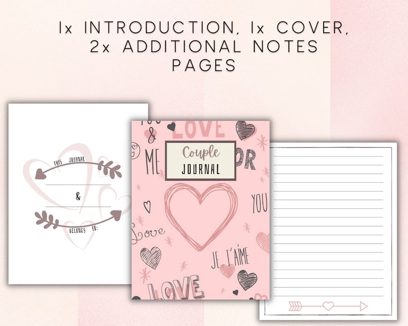Couple Planner, Couple Journal, Printable Planner, Instant Planner ...