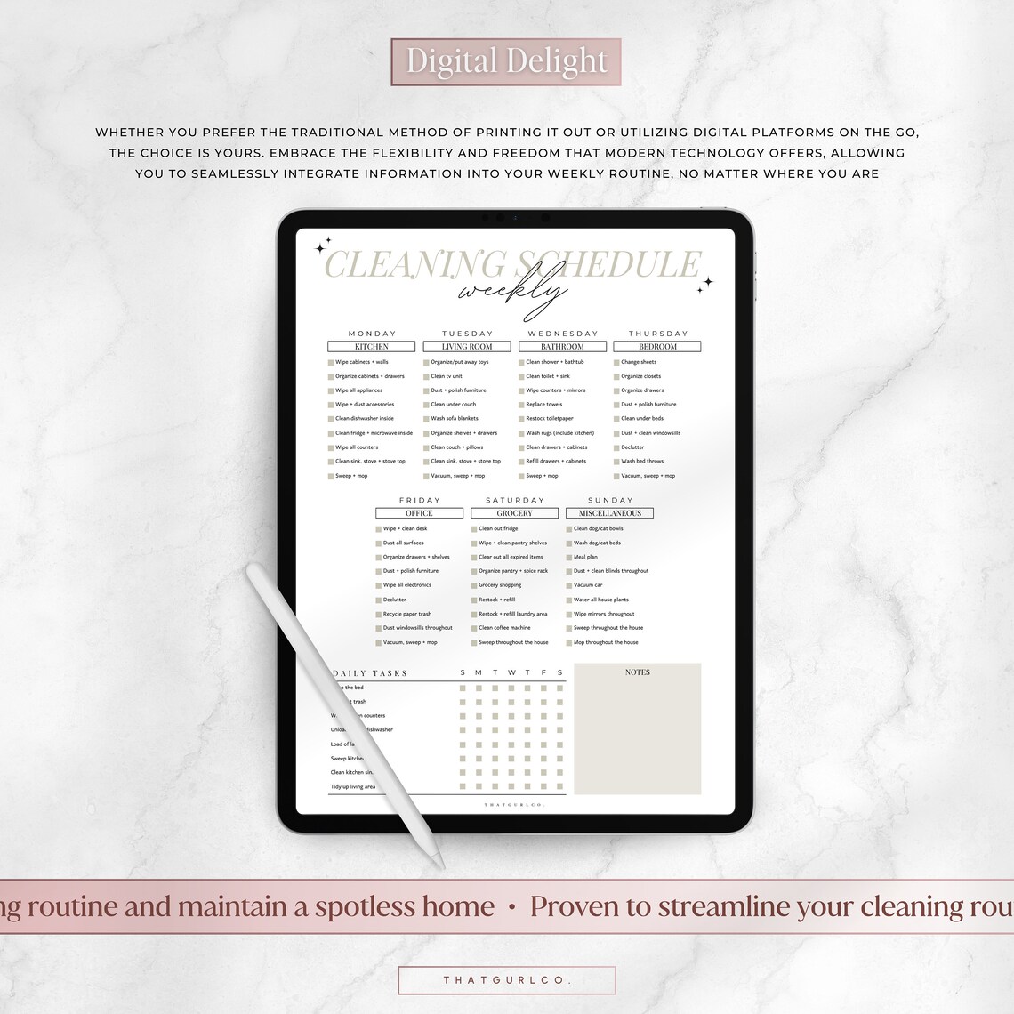 Weekly Cleaning Schedule, Cleaning Checklist, Weekly House Chores ...