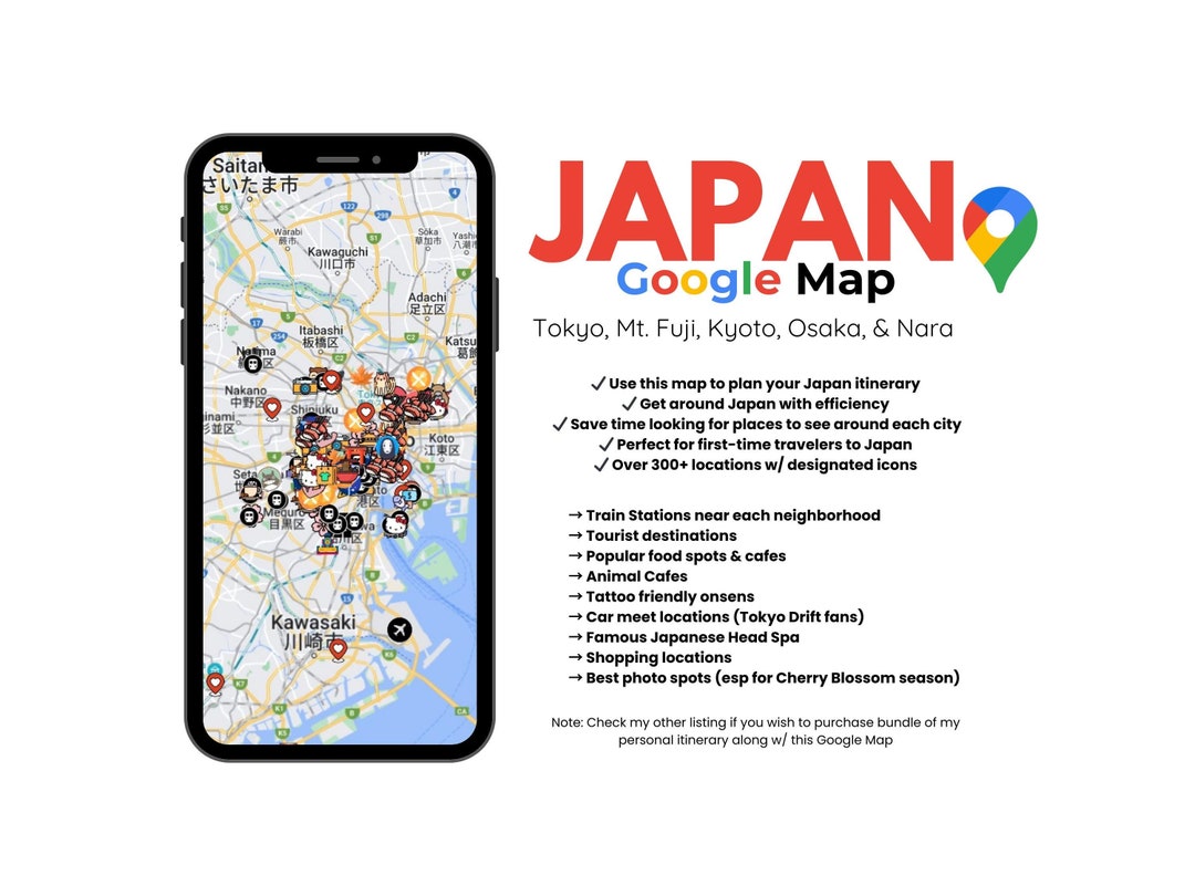 Japan Google Maps | 300+ Locations | Japan Travel | Tokyo + Kyoto ...