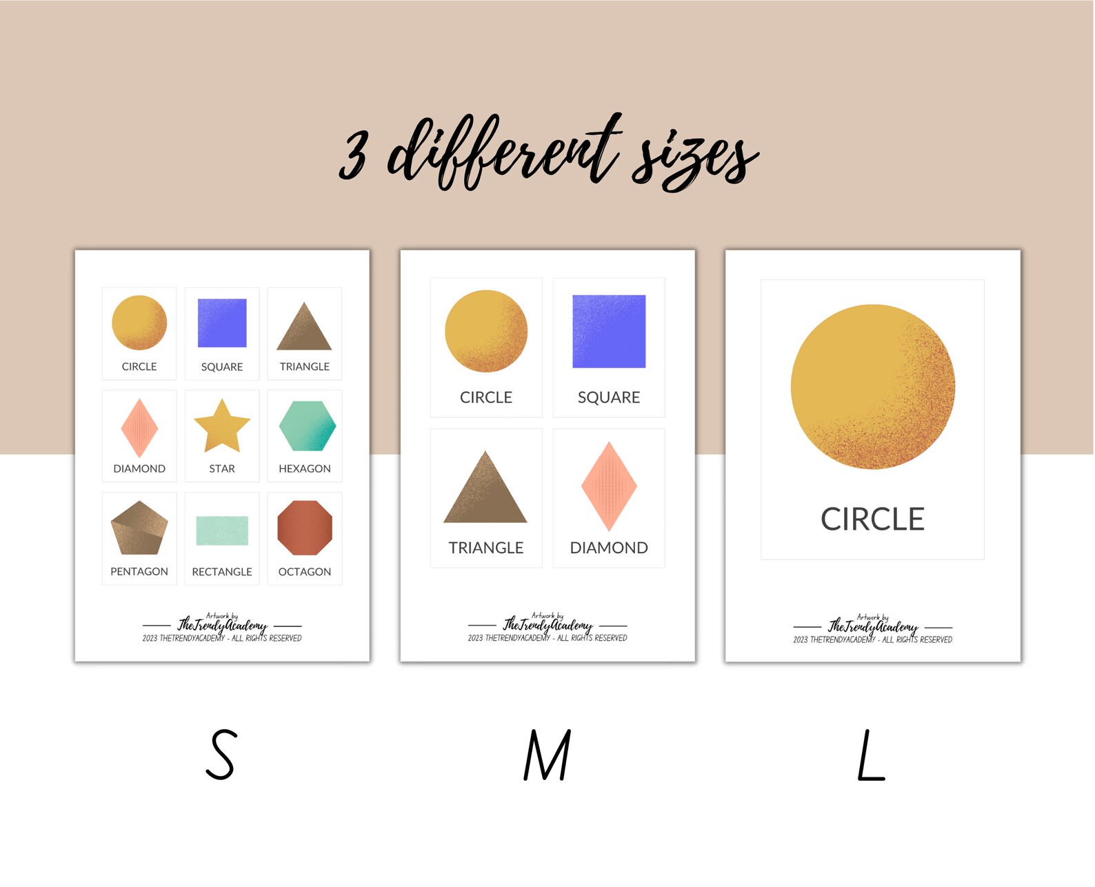 Cartes flash de formes FRANÇAIS | Formes vocabulaire montessori ...