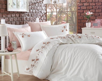 Embroidered Duvet Cover Set - Etsy