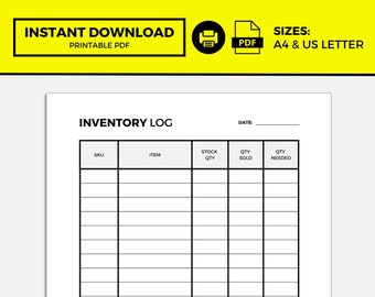 Excel Template Restaurant Order Guide and Inventory Sheet - Etsy