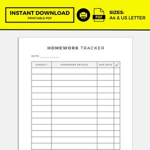 Homework Checklist For High School Student
