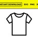 T-shirt Outline SVG Tshirt Outline SVG T-shirt Outline PNG - Etsy UK