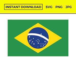 Brazilian Flag Svg Brazilian Flag Png Brazil Flag Svg - Etsy UK