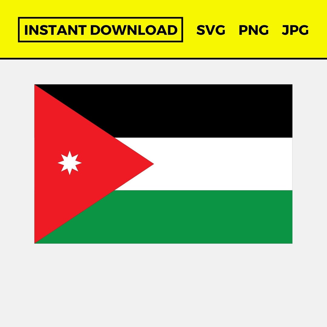 Jordan Flag Svg, Jordan Flag Png, Jordanian Flag Svg, Jordanian Flag ...