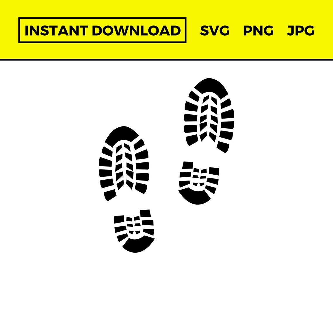 Shoe Prints SVG, Shoe Print SVG, Foot Prints SVG, Boot Prints Png, Shoe ...