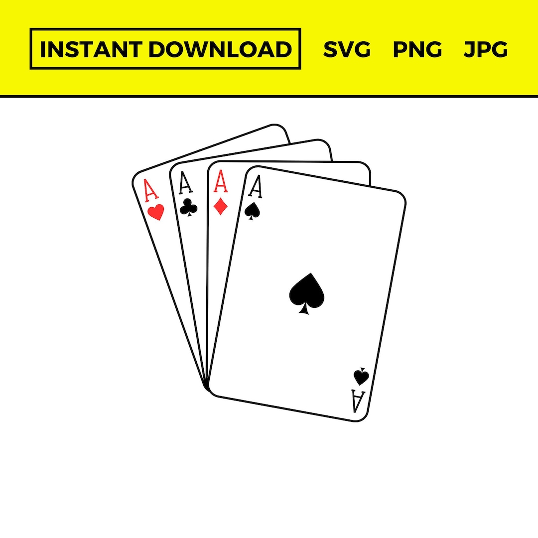 4 Aces SVG, 4 Aces PNG, 4 Aces Image, 4 Aces Clipart, 4 Aces Clip Art ...