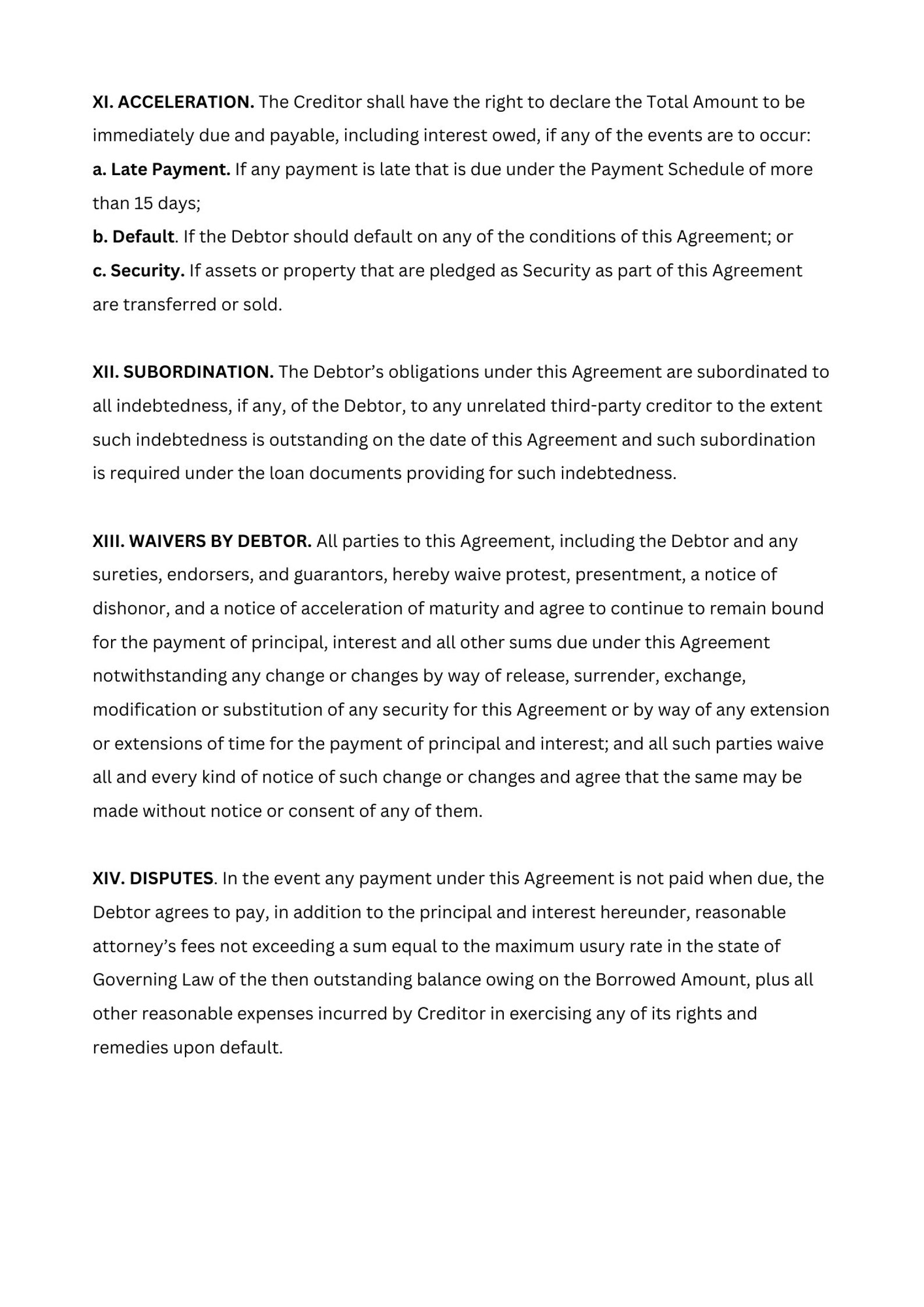 Payment Agreement Payment Contract - Etsy