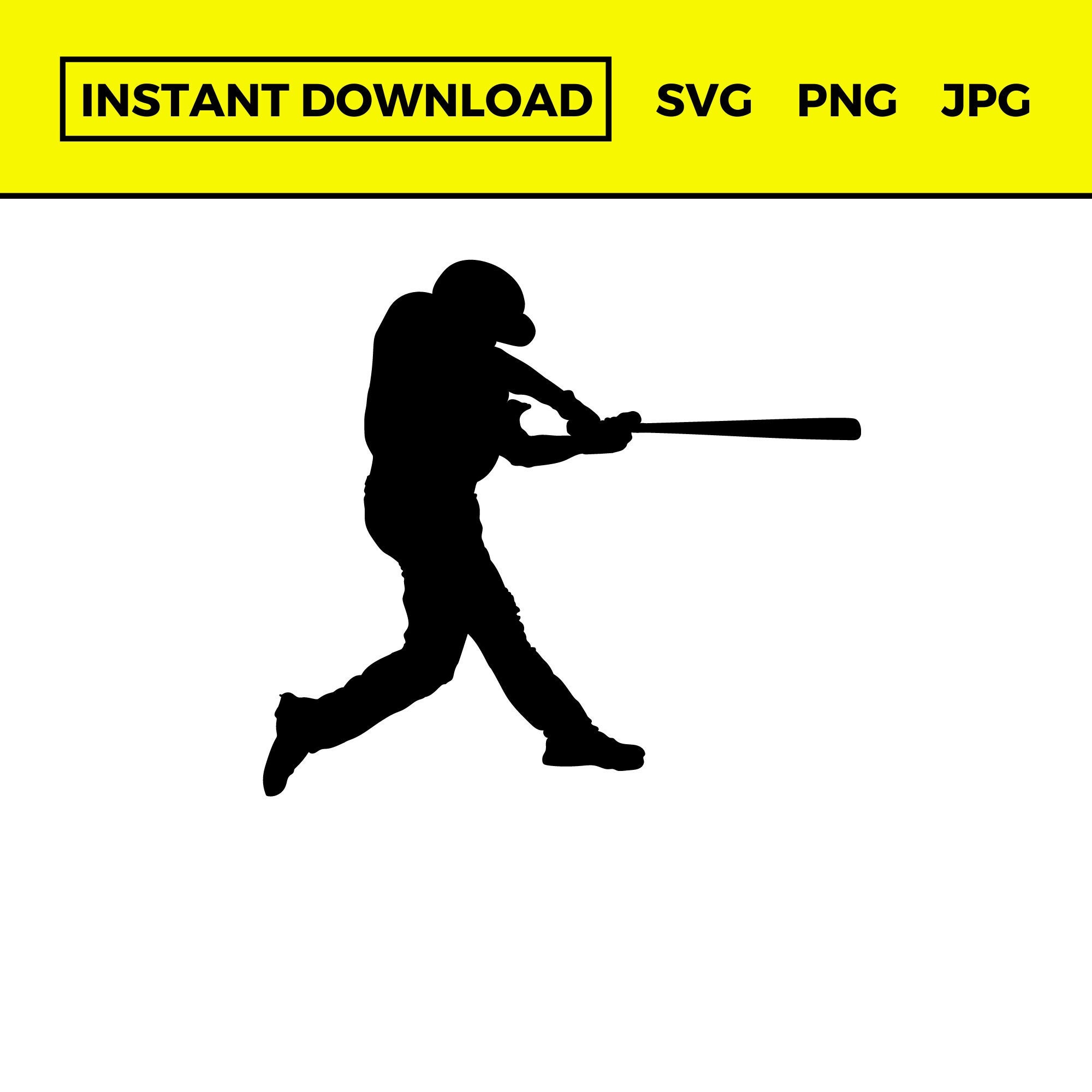 Baseball Player SVG, Baseball Player PNG, Baseball Player Silhouette ...