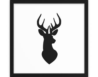Stag Head Vector - Etsy