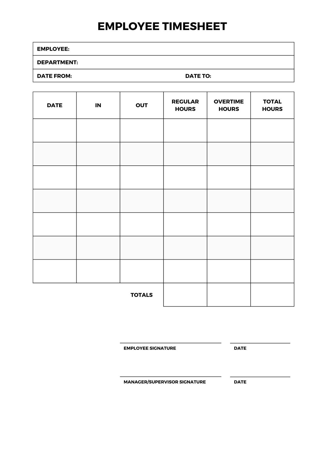 Employee Time Sheet, Time Sheet Log, Time Sheet Template, Time Sheet ...