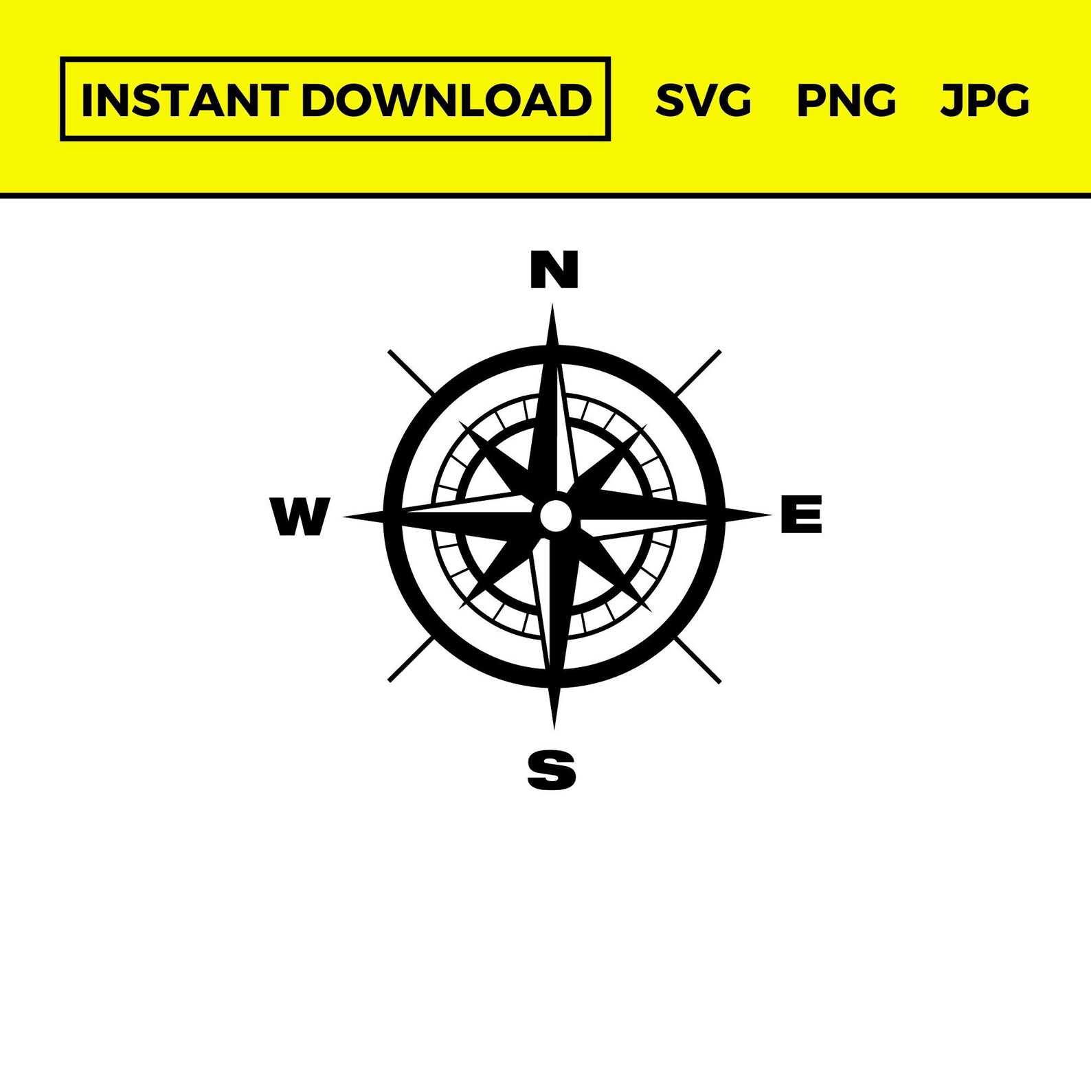 Compass SVG, Compass PNG, Compass Silhouette SVG, Compass Image ...