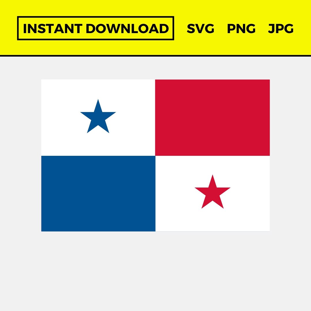 Panama Flag Svg, Panama Flag Png, Panamanian Flag Svg, Panamanian Flag ...