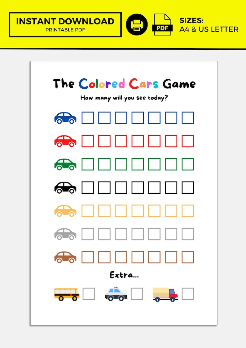 Car Games Printable, Road Trip Games, Road Trip Activity, Kids Road ...