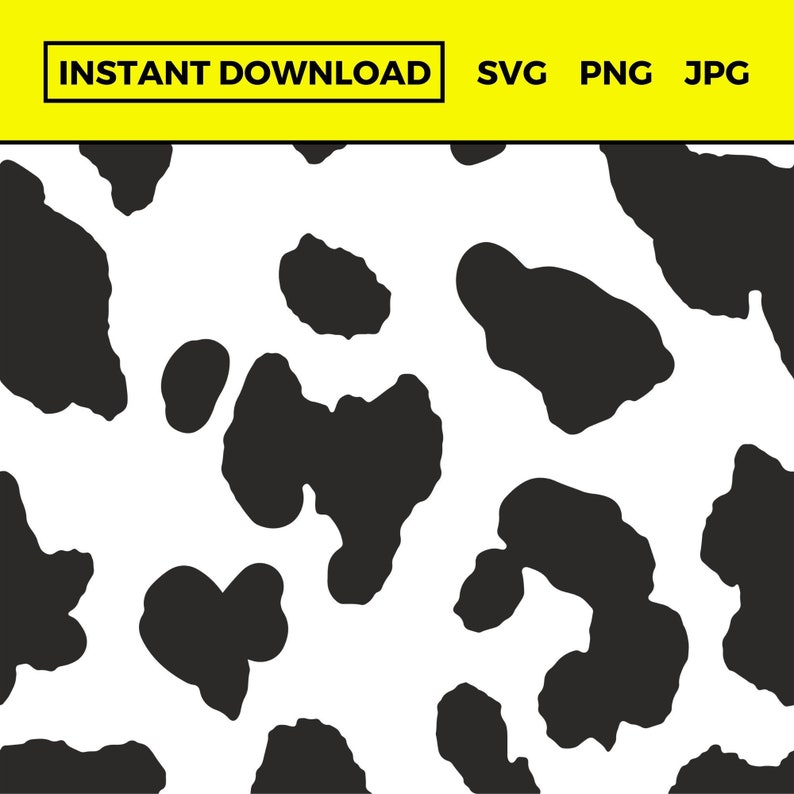 Cow Pattern SVG, Cow Pattern PNG, Cow Pattern, Cow Pattern Seamless ...