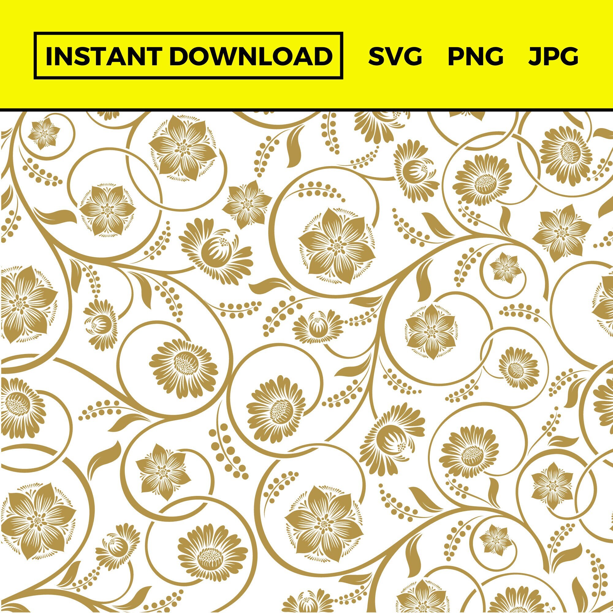 Floral Pattern SVG, Floral Pattern PNG, Floral Pattern, Floral Pattern ...