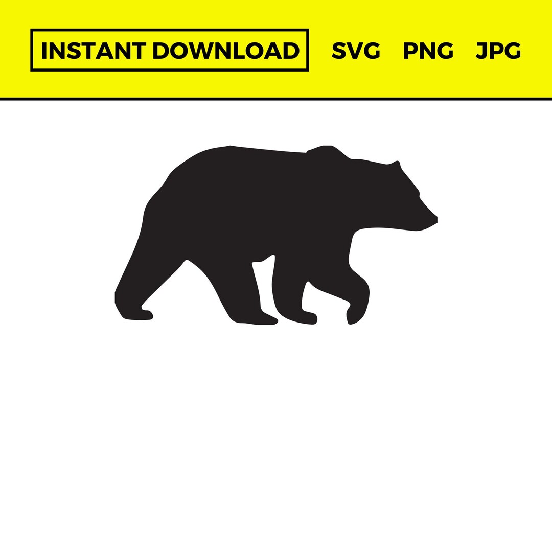 Oso SVG, Oso PNG, Silueta de oso, Imagen de oso, Oso - Etsy España