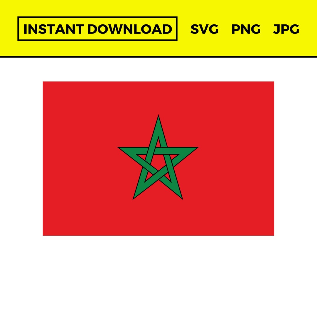 Morocco Flag Svg, Morocco Flag Png, Moroccan Flag Svg, Moroccan Flag ...