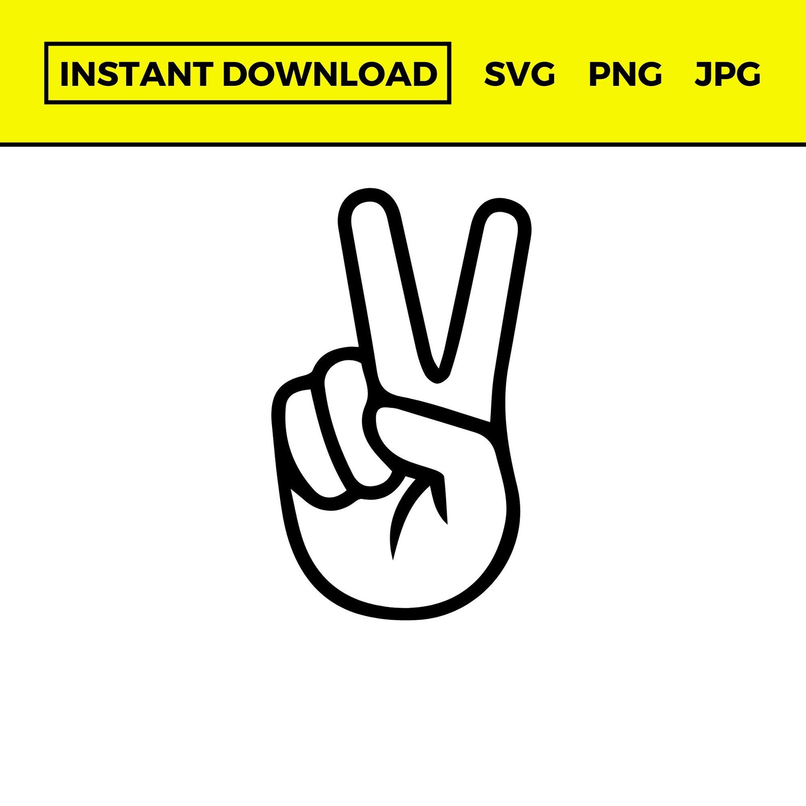 Peace Sign SVG, Hand Peace Sign SVG, Peace Sign PNG, Hand Peace Sign ...