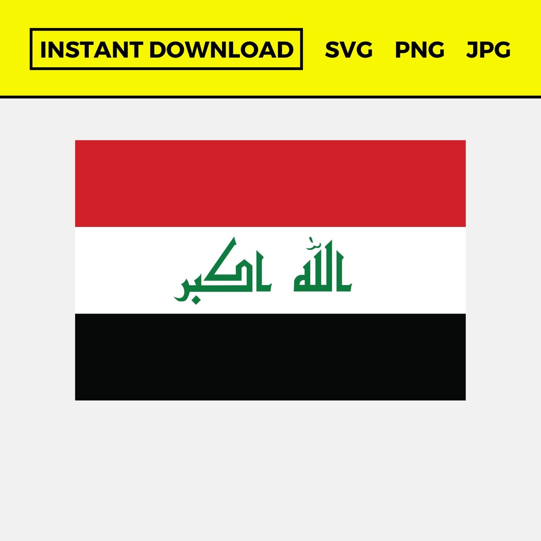 Iraq Flag Svg, Iraq Flag Png, Iraqi Flag Svg, Iraqi Flag Png, Iraq Flag ...