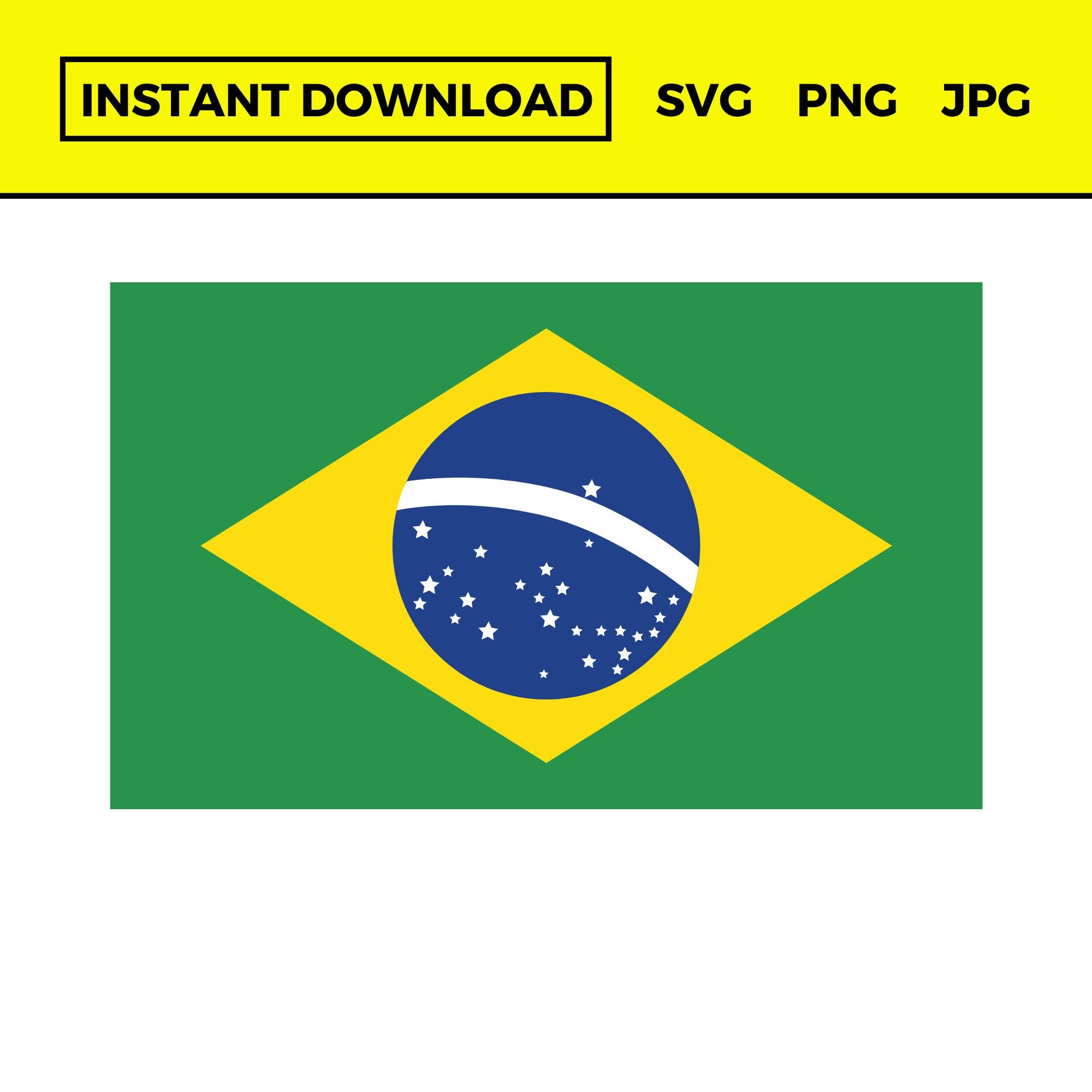 Brazilian Flag Svg Brazilian Flag Png Brazil Flag Svg - Etsy UK