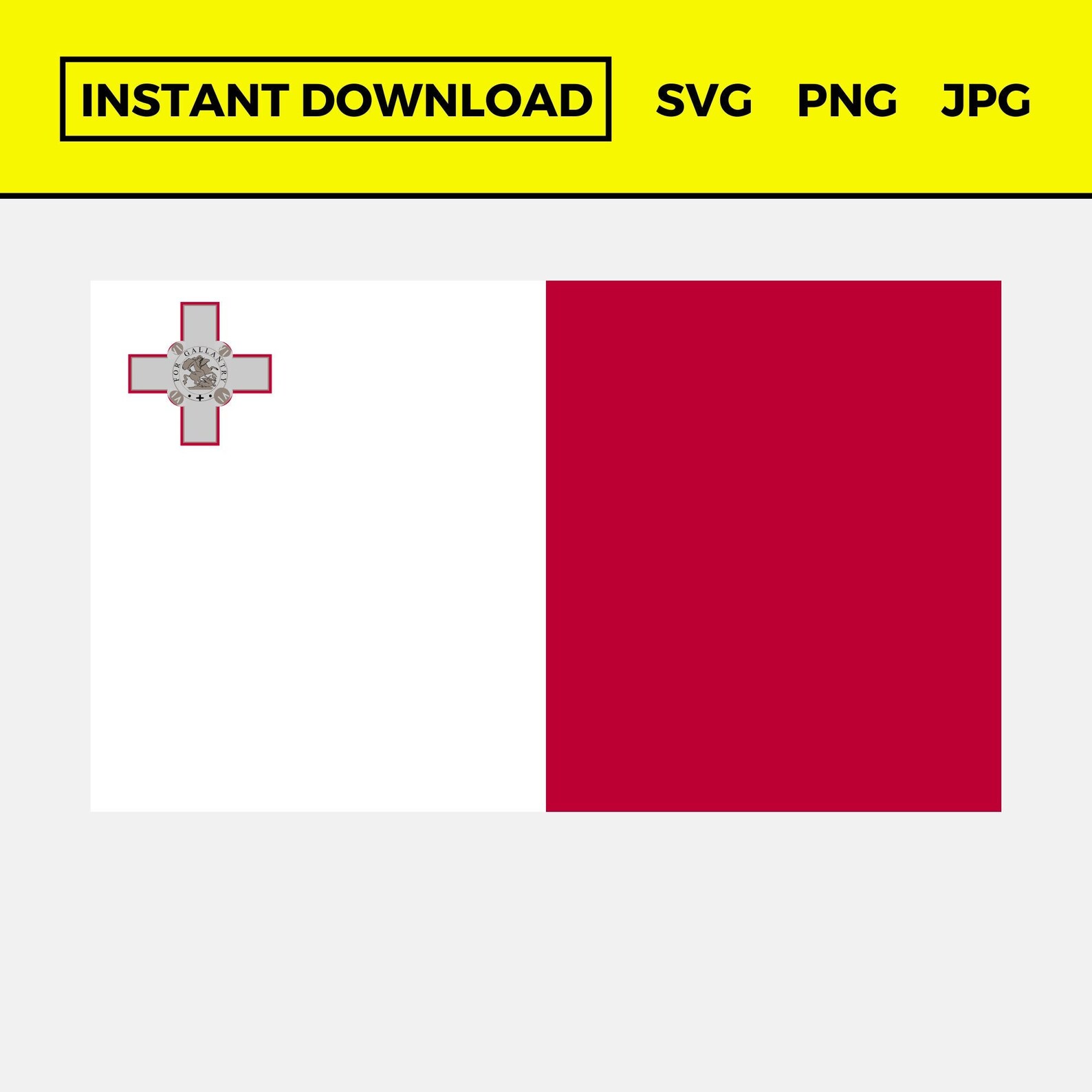 Malta Flag Svg Malta Flag Png Maltese Flag Svg Maltese Flag - Etsy UK