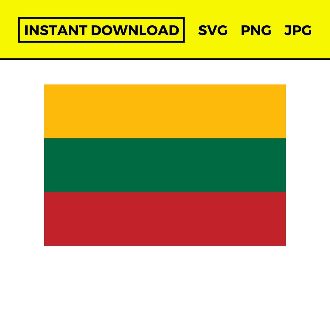 Lithuania Flag Svg, Lithuania Flag Png, Lithuanian Flag Svg, Lithuanian ...