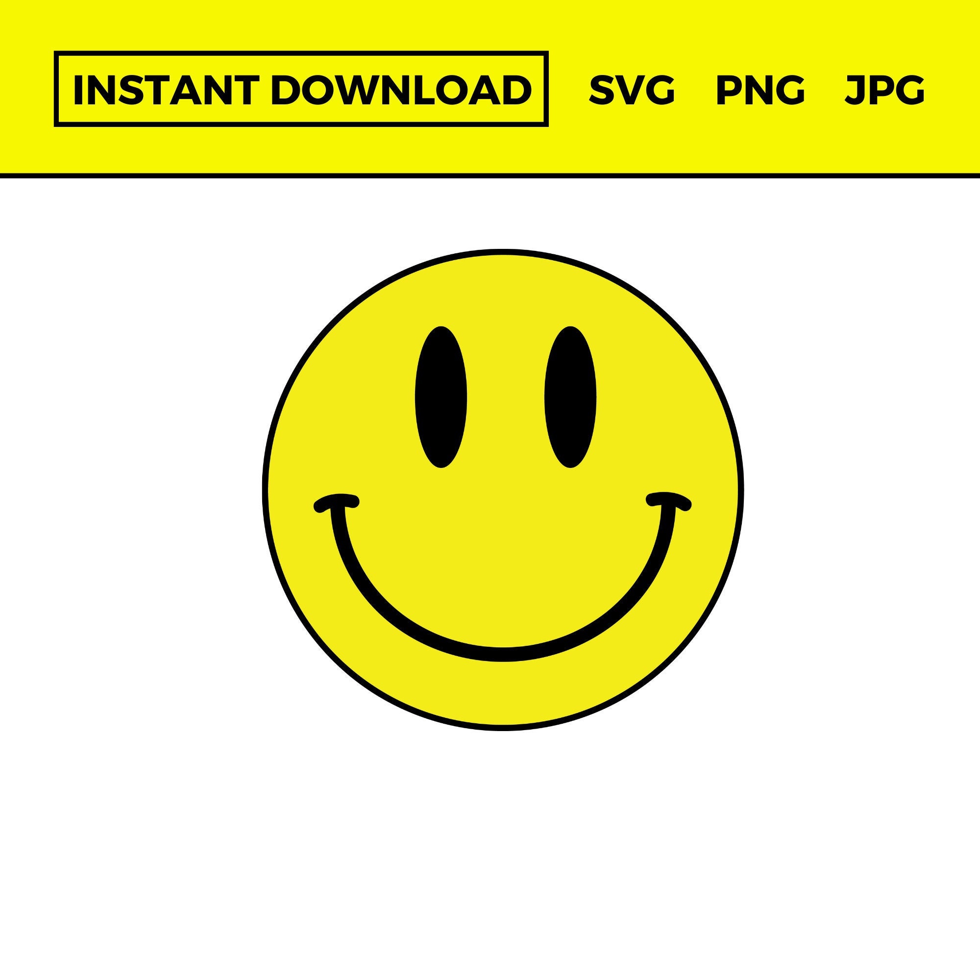 Yellow Smiley Face SVG, Yellow Smiley Face PNG, Yellow Smiley Face ...