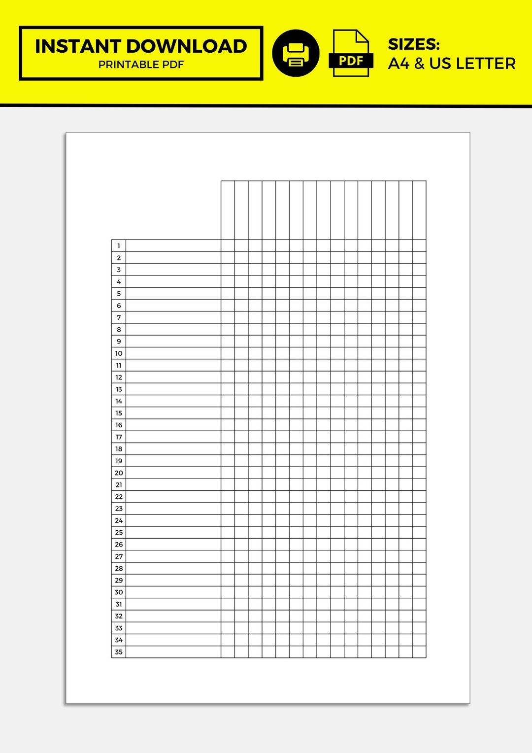 Attendance Tracker, Attendance Sheet, Attendance Log, Attendance Chart ...