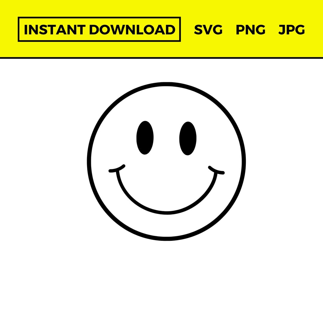 Smiley Face SVG, Smiley Face PNG, Smiley Face - Etsy UK