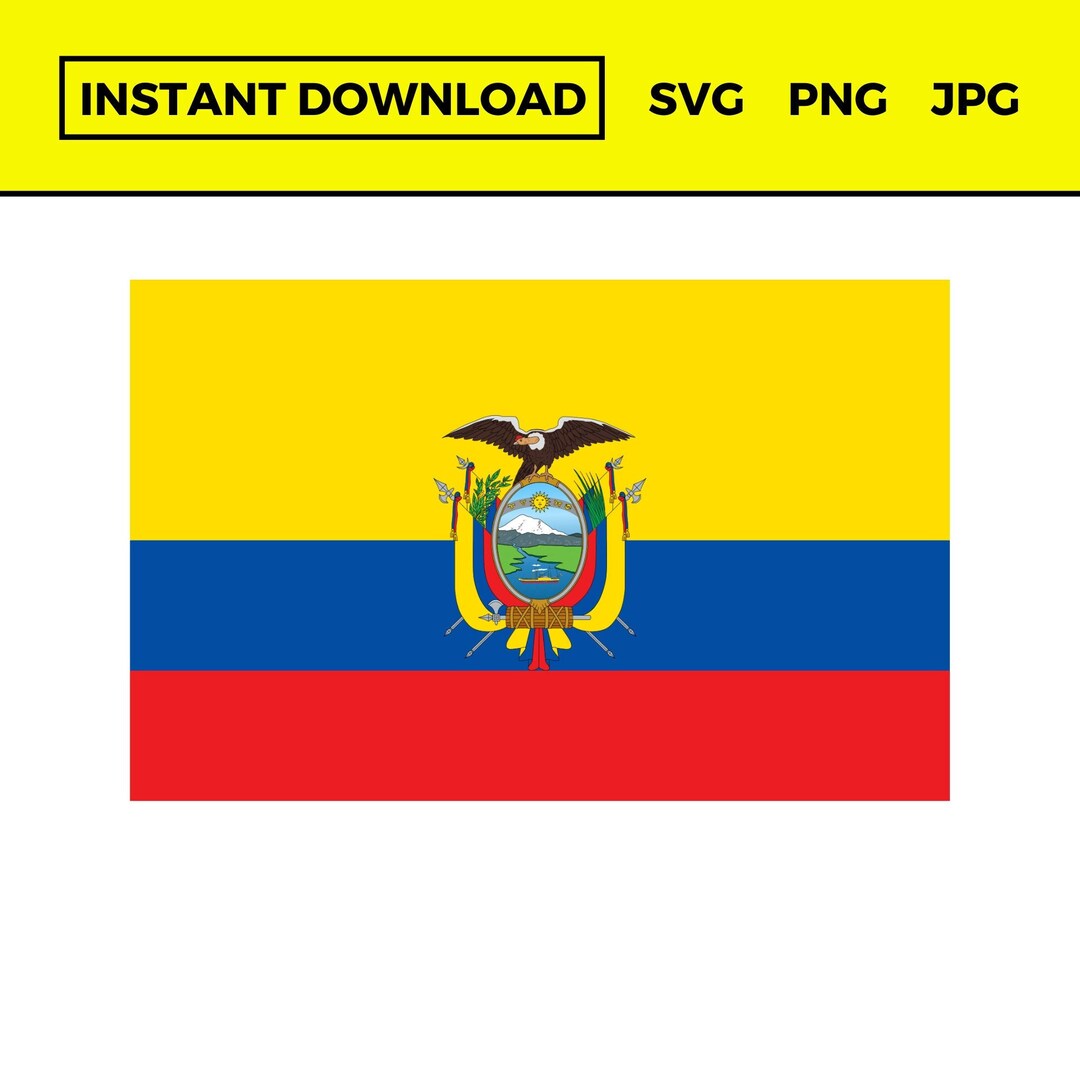 Ecuador Flag Svg, Ecuador Flag Png, Ecuador Flag, Ecuadorian Flag Svg ...