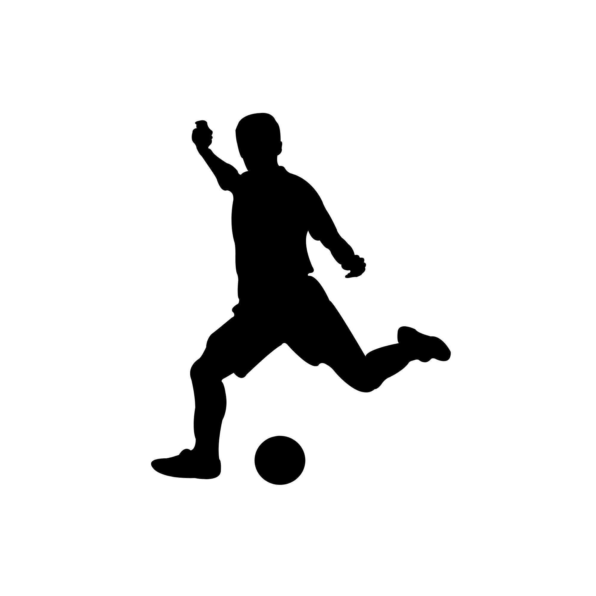 Jugador De Futbol Silueta Png